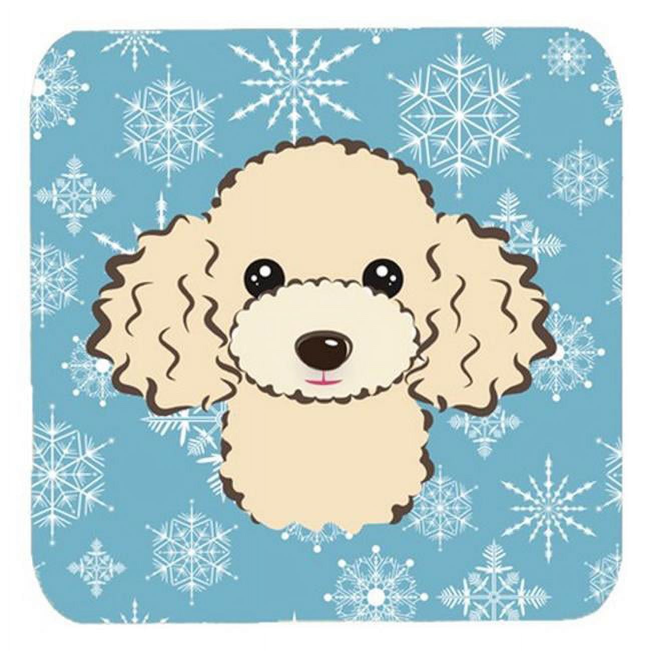 Snowflake Buff Poodle Foam Coasters, Set Of 4 - Walmart.com