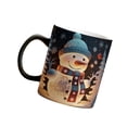 Snowflake Coffee Cup | Temperature-Responsive Reindeer Patterns ...