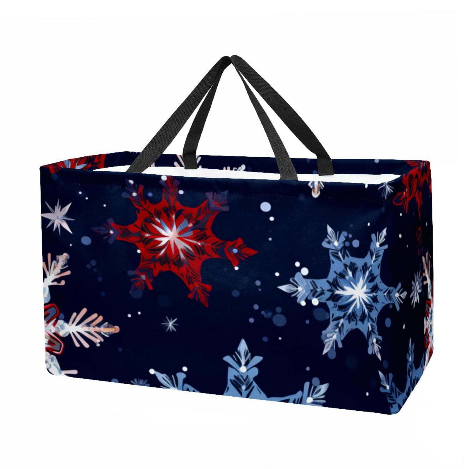 Snowflake Collapsible Oxford Cloth Storage Bin: Reusable, Foldable, and ...