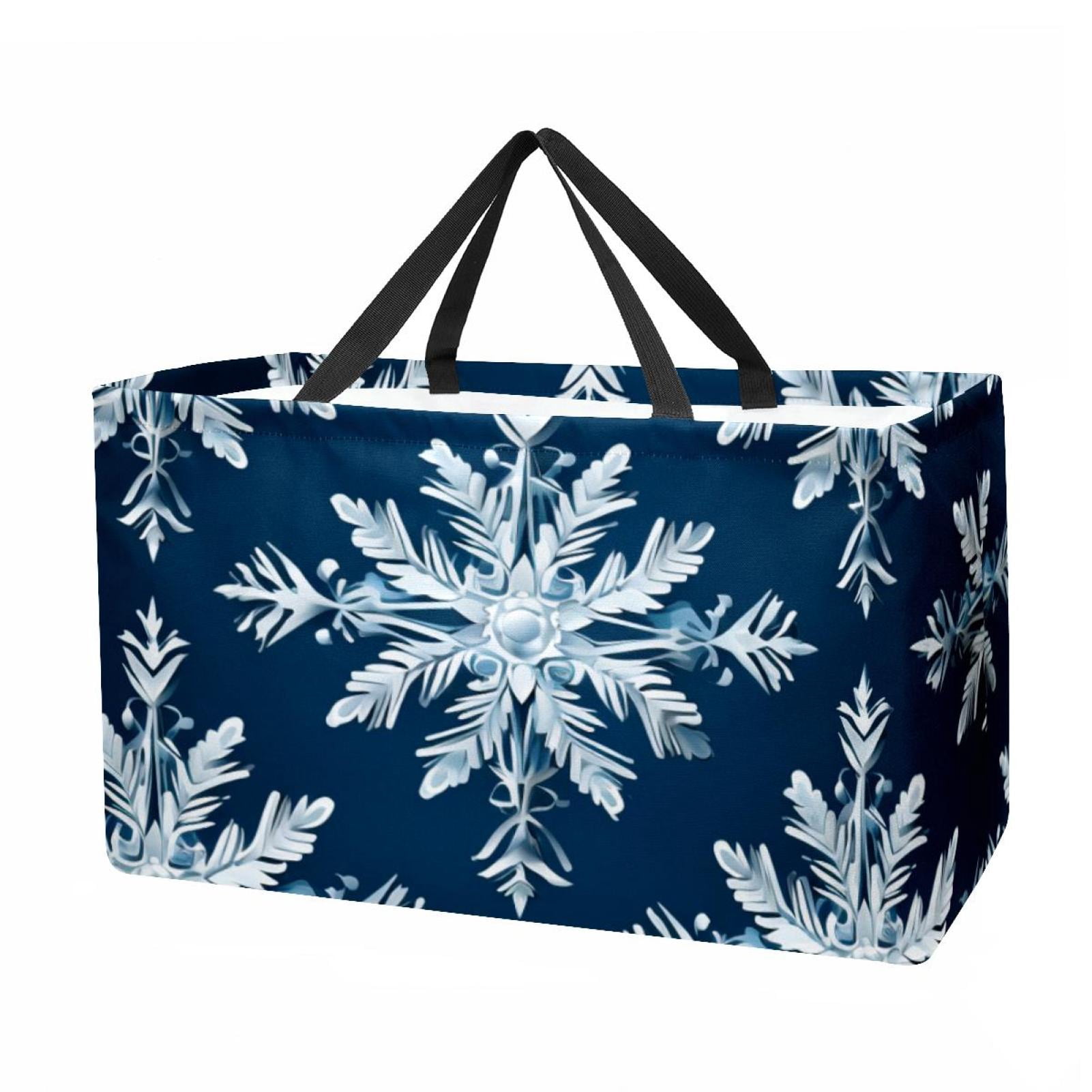 Snowflake Collapsible Oxford Cloth Storage Bins Toy Basket Tote Bag ...
