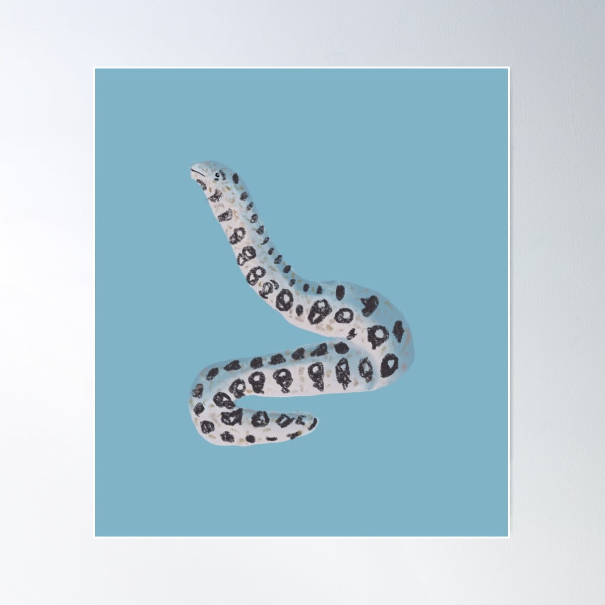 Snowflake Eel Poster Wall Art, Modern Wall Decor For Living Room ...
