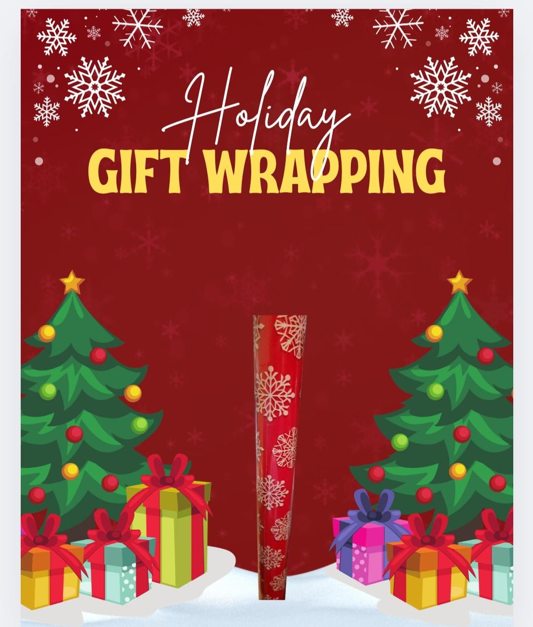 Snowflake Gift Wrap 100 Sq Feet 30X40 - Walmart.com