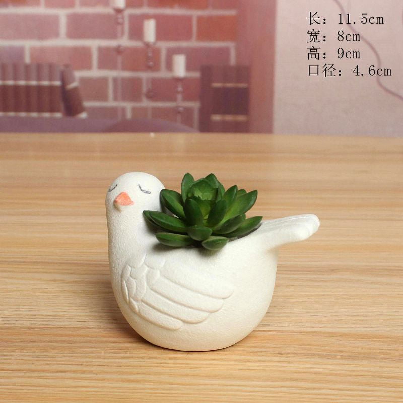 Snowflake Glazed Ceramic Succulent Planter - European Style Cartoon ...