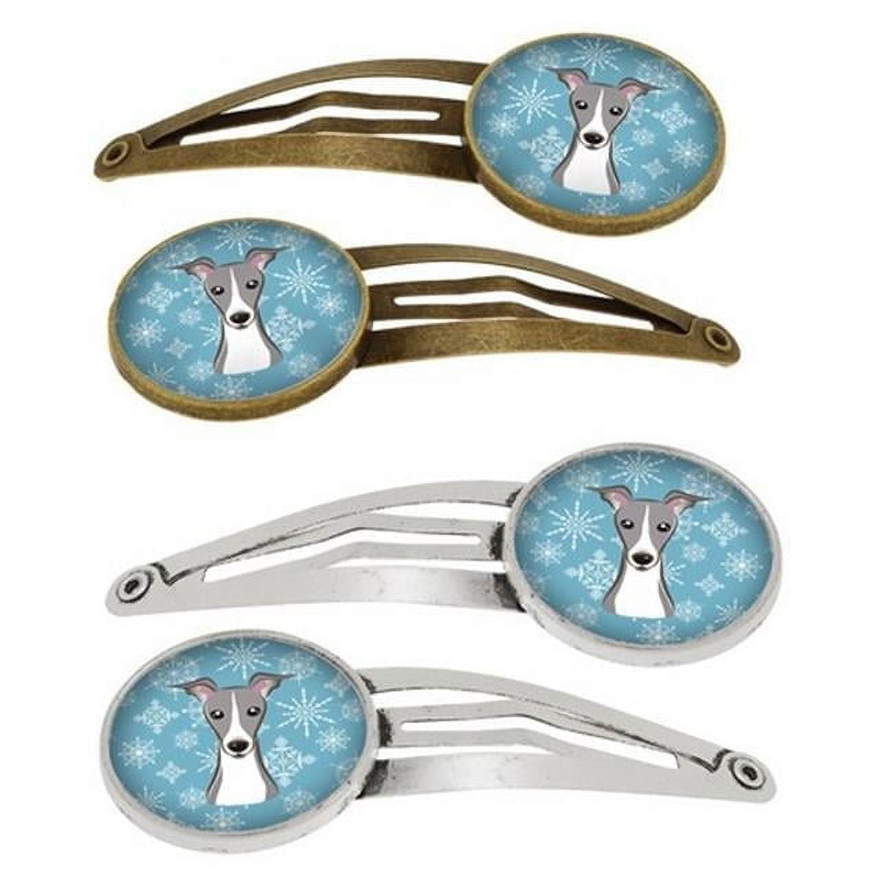 Snowflake Italian Greyhound Barrettes Hair Clips - Walmart.com