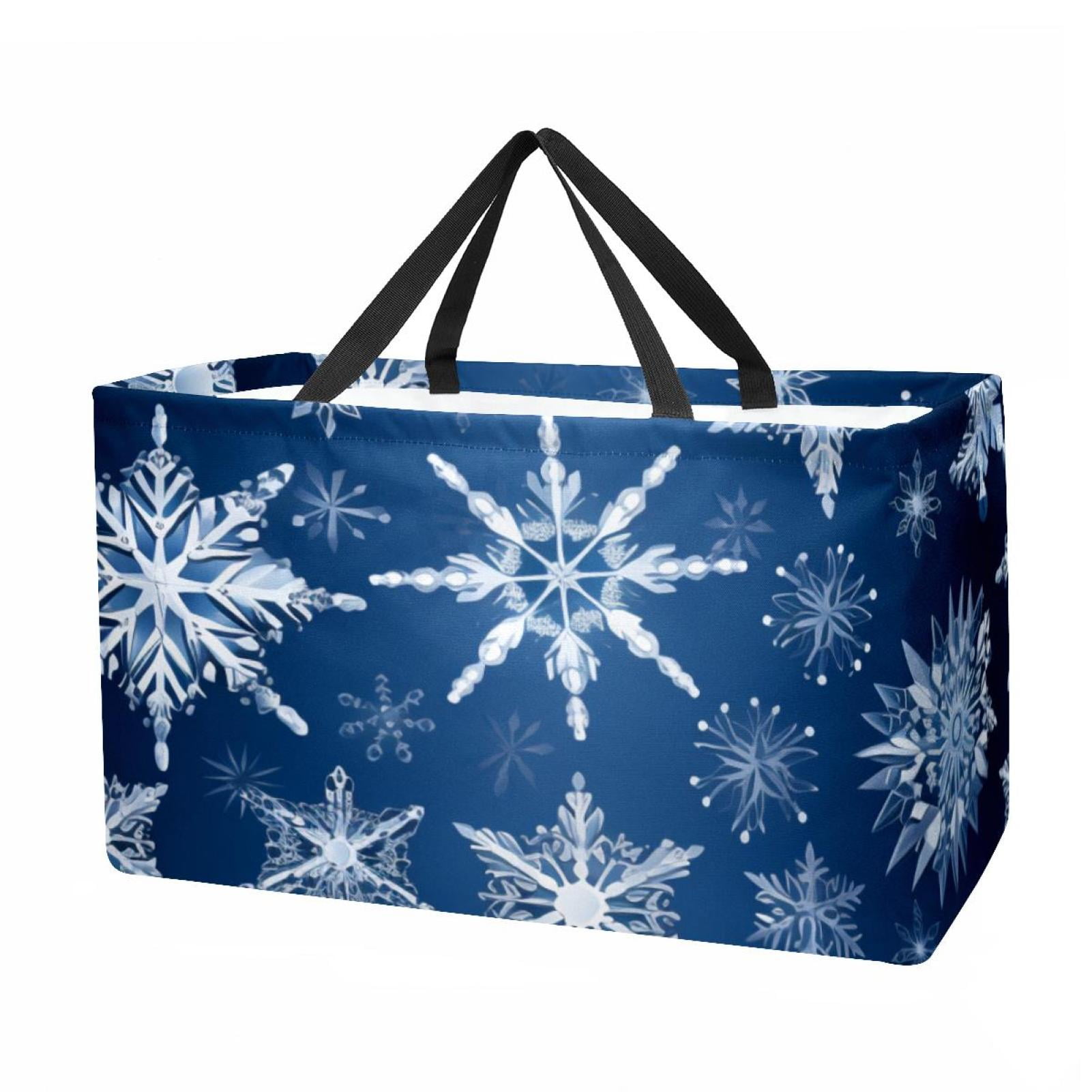 Snowflake Large Capacity Reusable Foldable Oxford Cloth Storage Bin ...