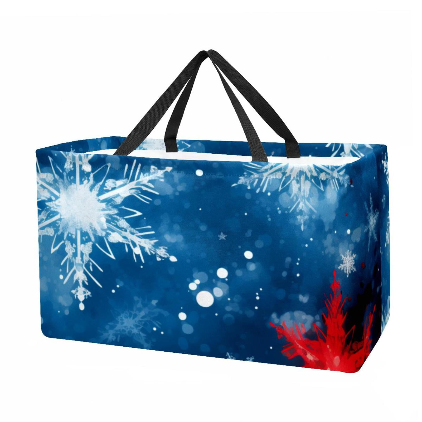 Snowflake Large Capacity Reusable Foldable Oxford Cloth Storage Bin ...