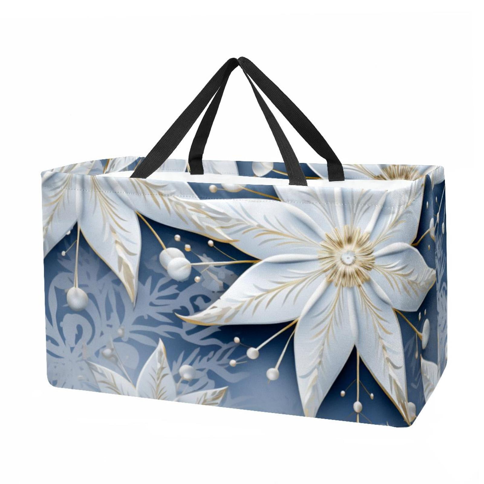 Snowflake Large Capacity Reusable Foldable Oxford Cloth Storage Bins ...