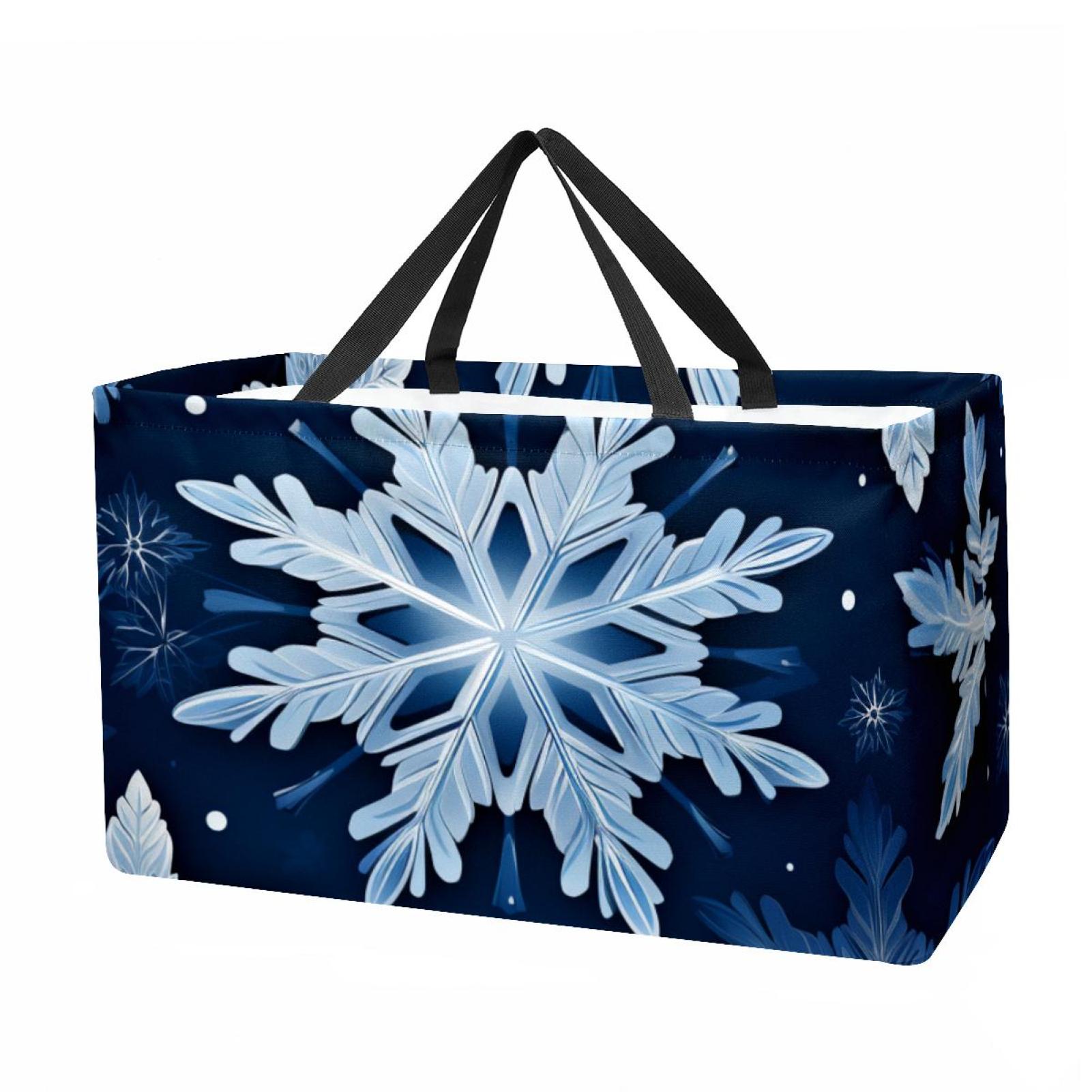Snowflake Large Capacity Reusable Oxford Cloth Storage Bin: Foldable ...