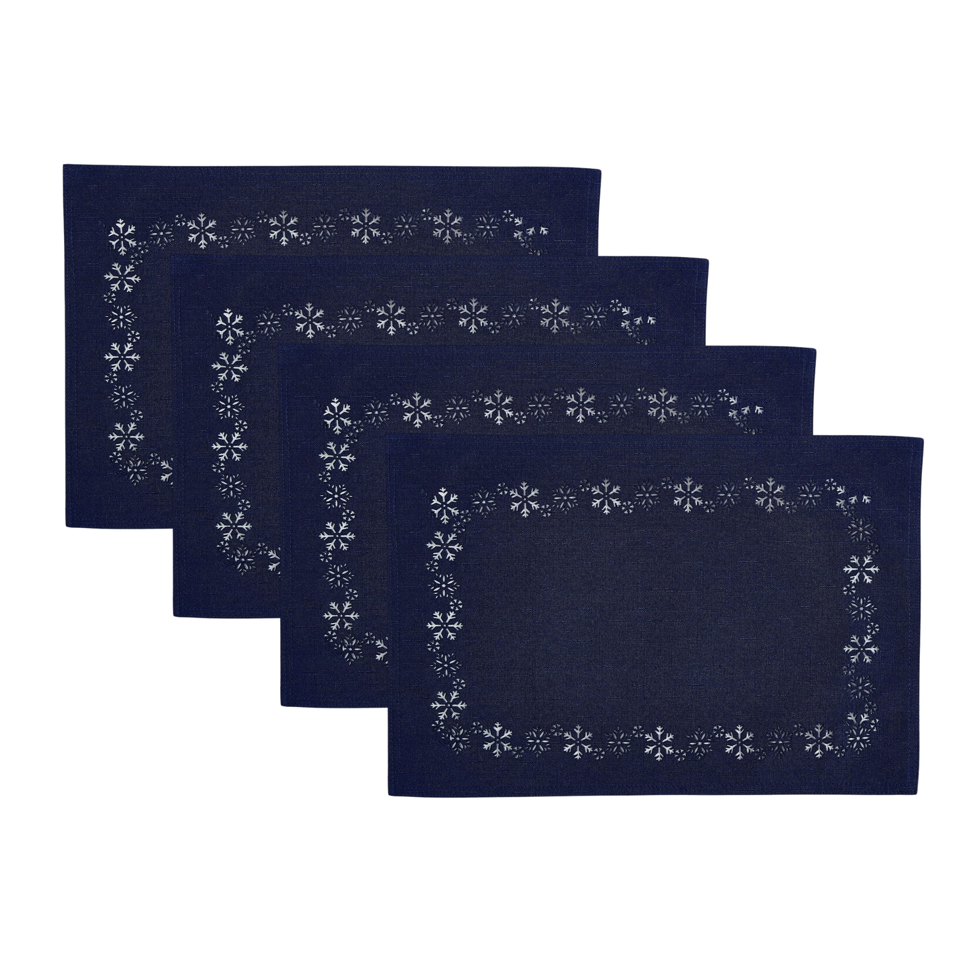 Snowflake Laser Cut Placemats, Set of 4 - Walmart.com