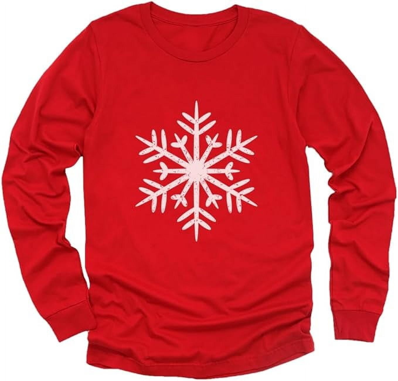 Tstars Boys' Christmas Snowflake Long Sleeve Shirt - Festive Holiday ...
