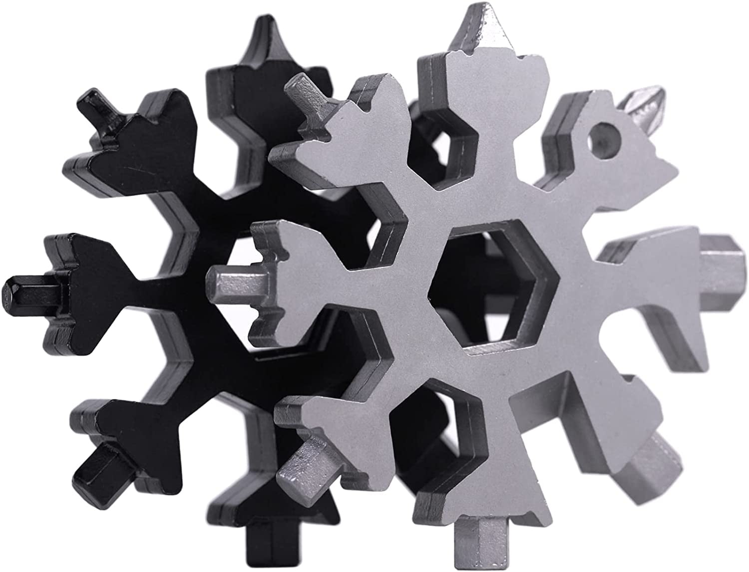 Snowflake Multitool 2PCS 18 in 1 Stainless Steel Snowflake Multi Tool ...