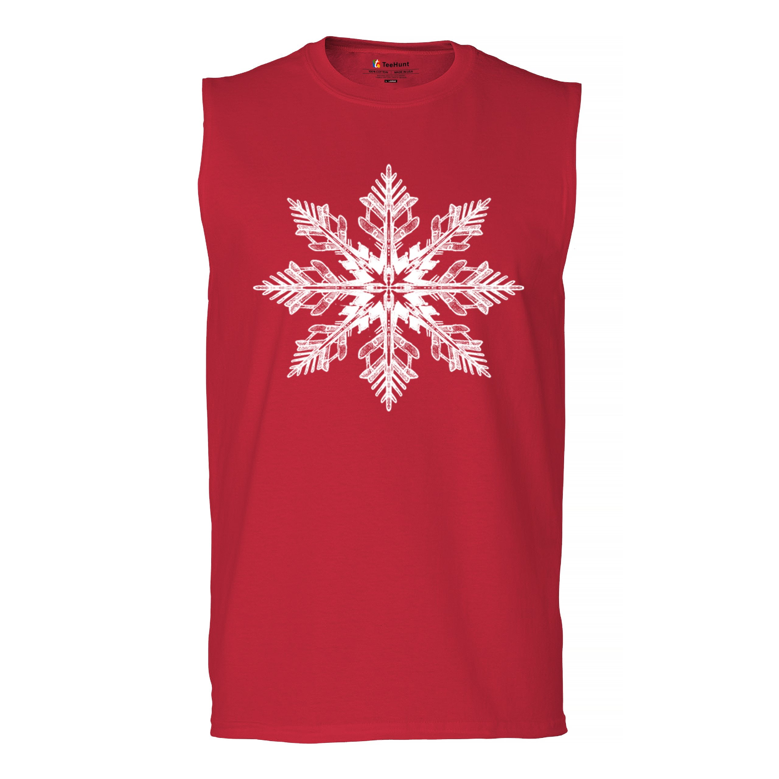 Snowflake Muscle Shirt Christmas Holiday Spirit Festive Season Jolly AF ...