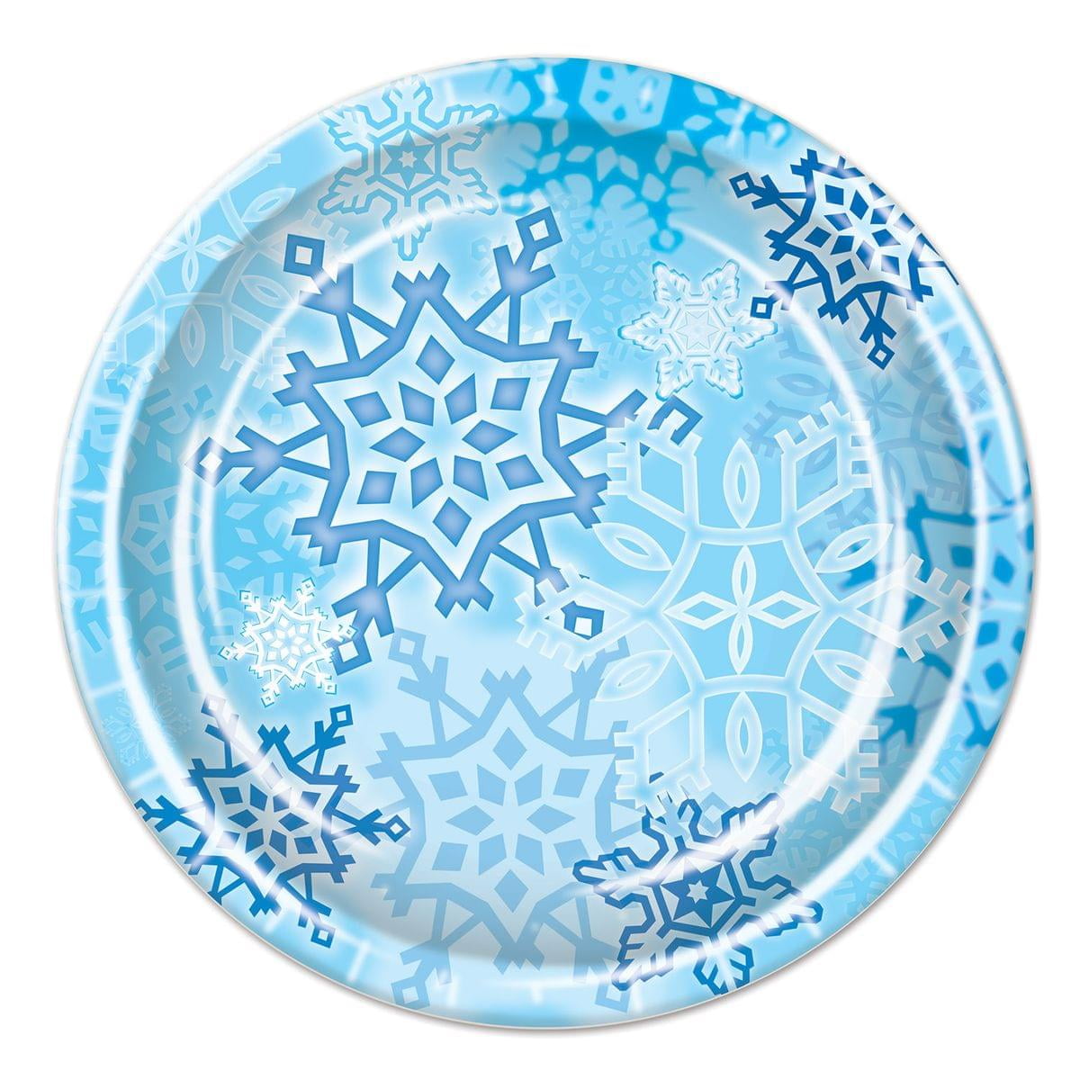 Snowflake Paper Plates Halloween Decoration - Walmart.com