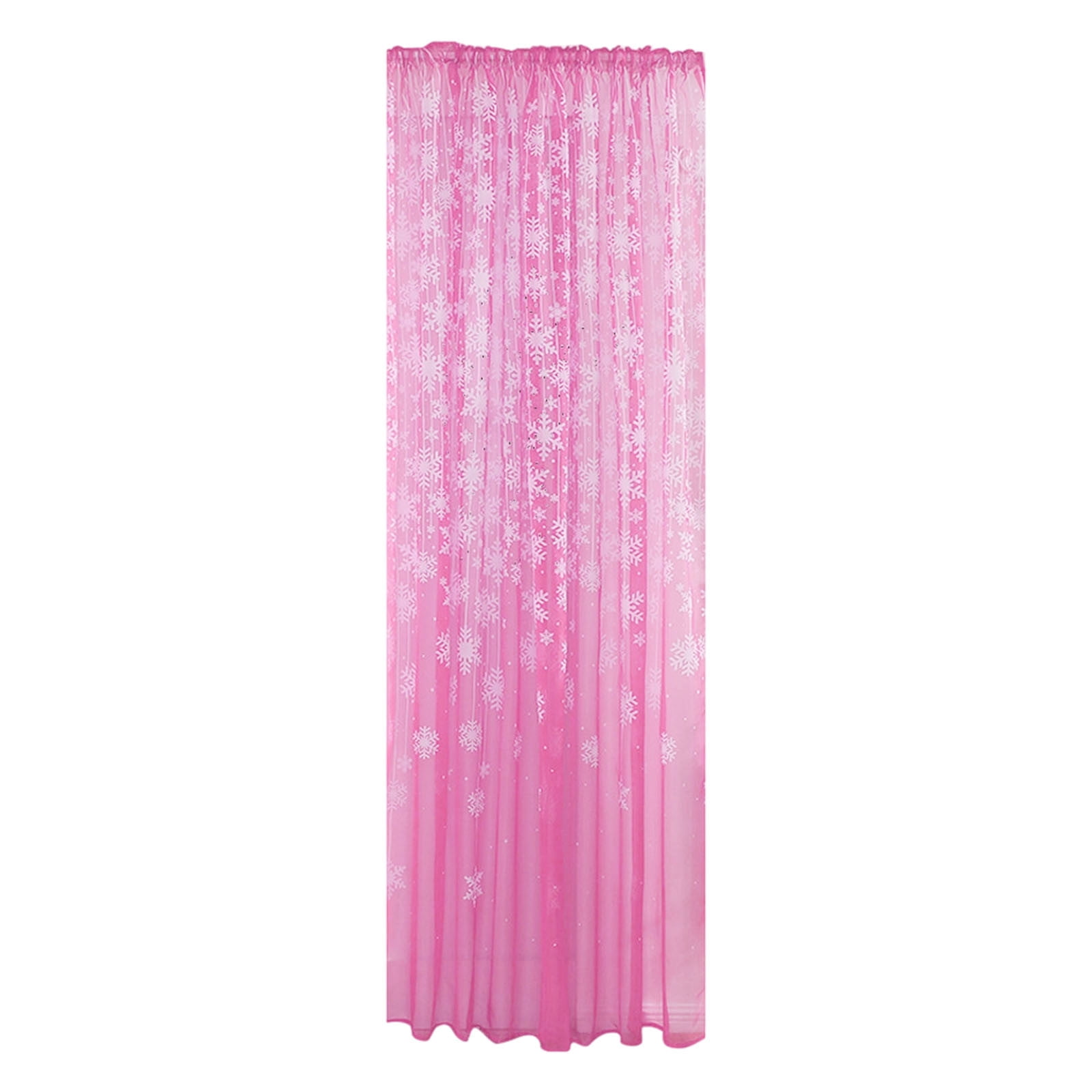 Snowflake Pattern Voile Window Curtain Single Panel 100X200Cm Nylon ...