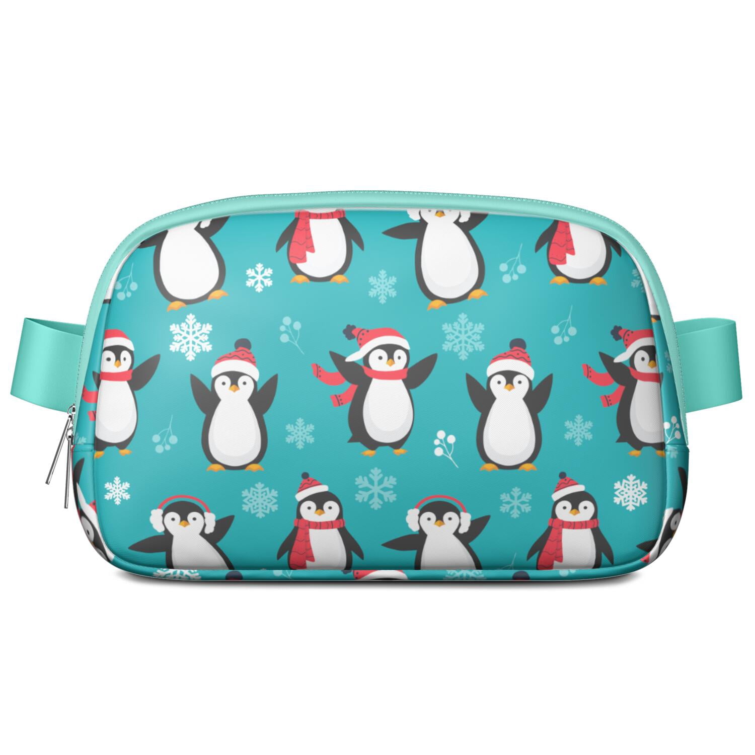 Snowflake Penguin Crossbody Bag – Cute Winter Animal Waist Pack with ...