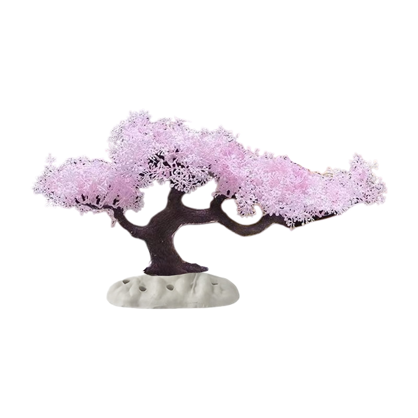 Snowflake Pine Tree Aquarium Ornament Fishtanks Water Plant With ...