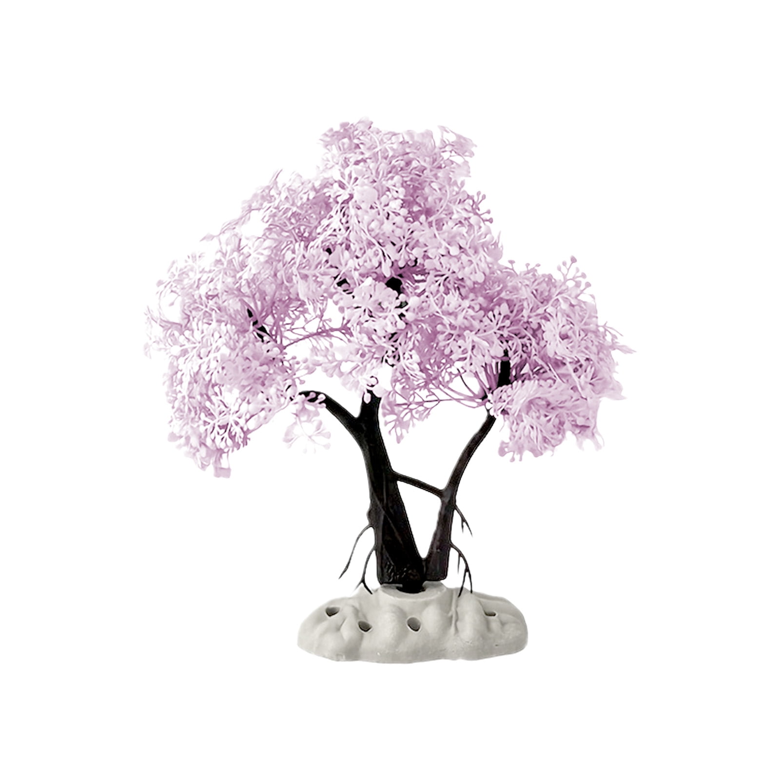 Snowflake Pine Tree Aquarium Ornament Fishtanks Water Plant With ...