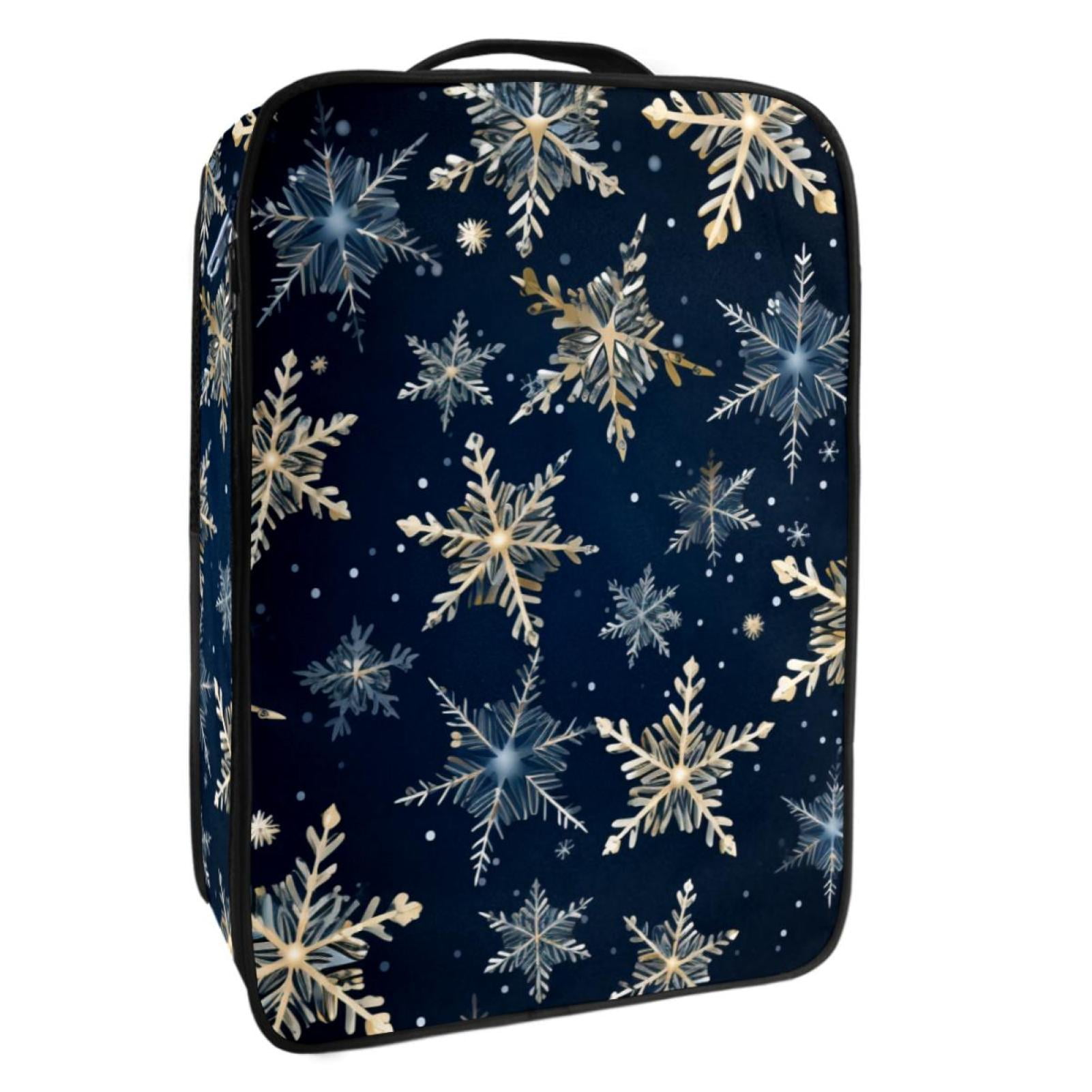 Snowflake Polyester Shoe Container Organizer Box - 23x31cm/9x12in Size ...