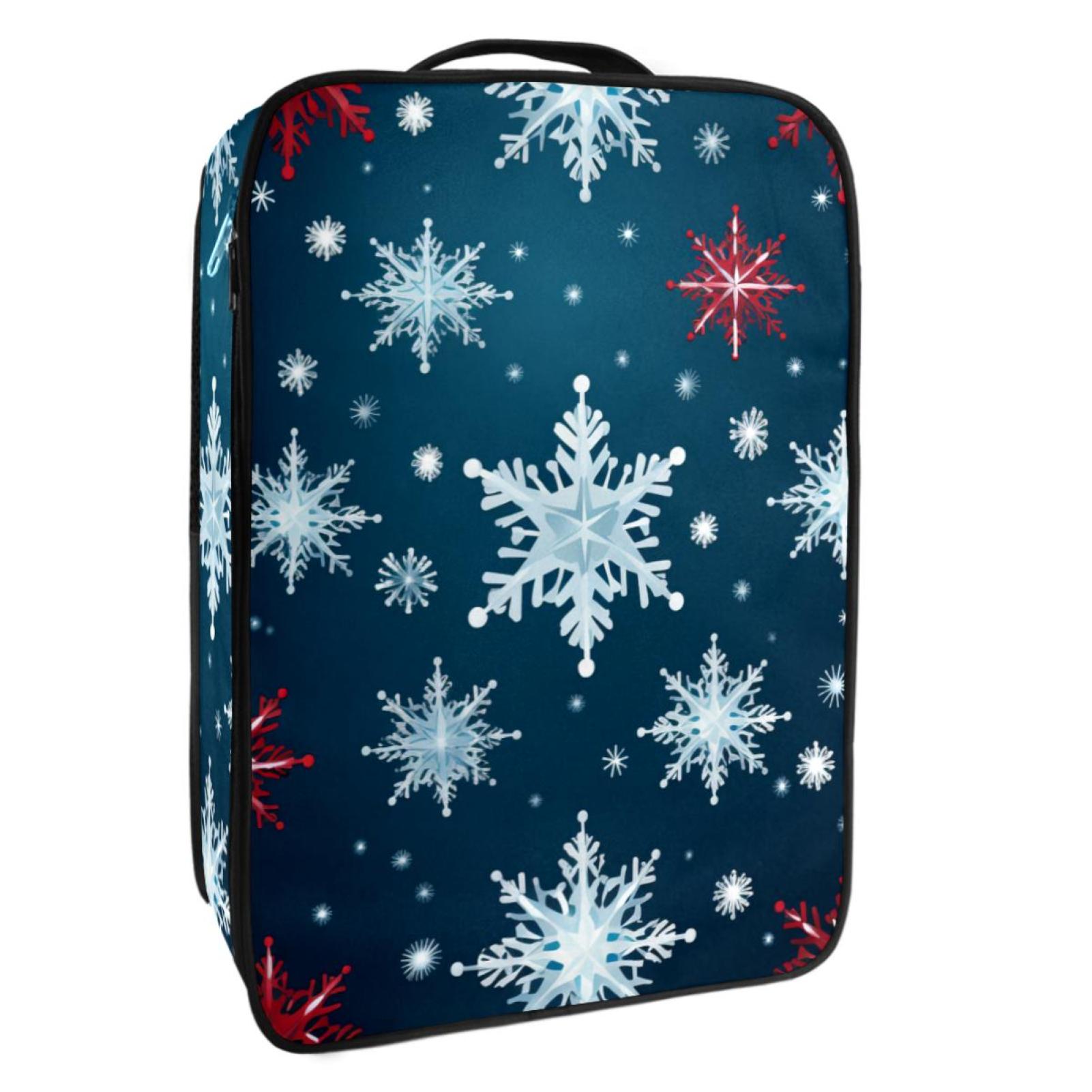 Snowflake Polyester Shoe Storage Boxes, 23x31cm/9x12in, Stackable ...