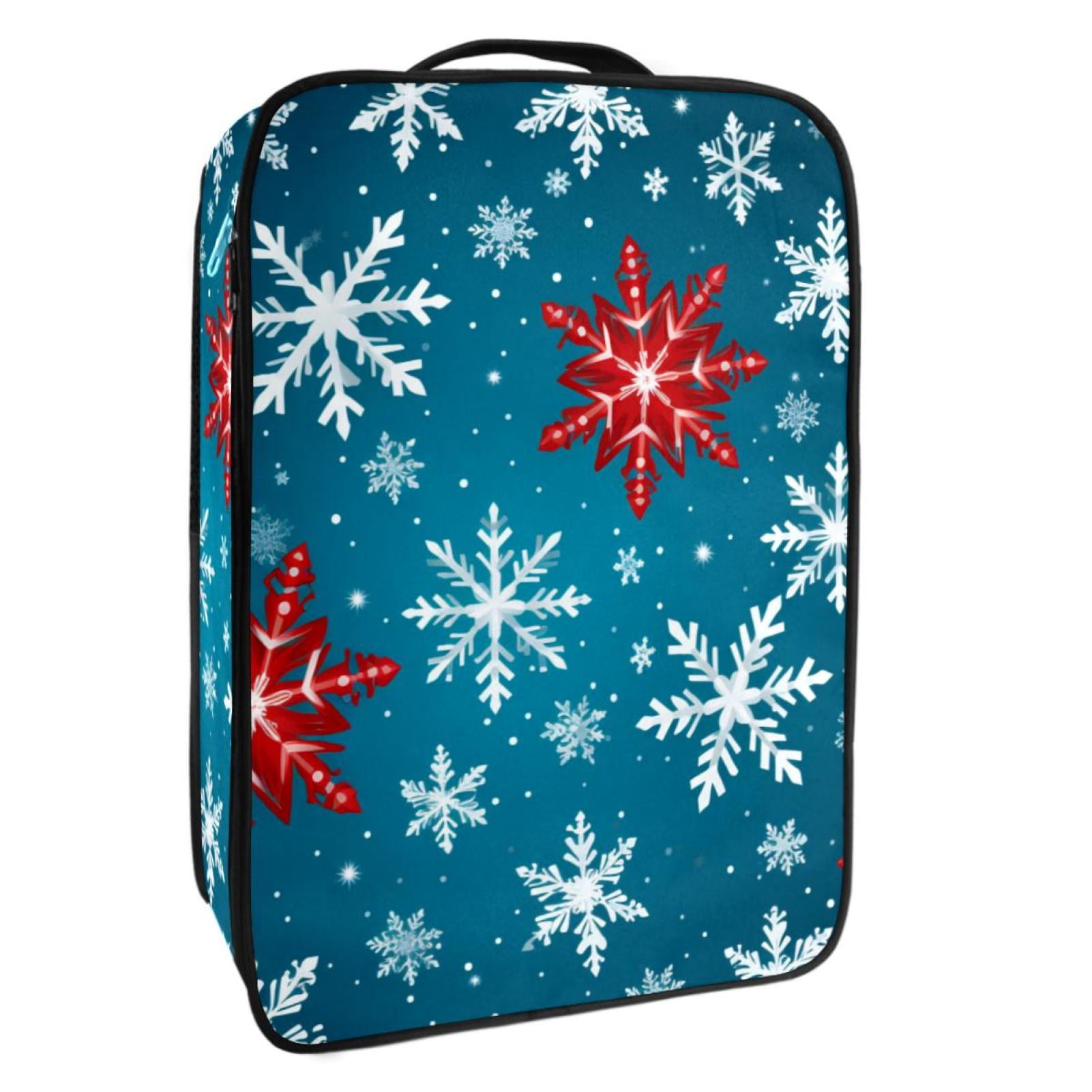 Snowflake Polyester Shoe Storage Boxes, 23x31cm/9x12in, Stackable ...