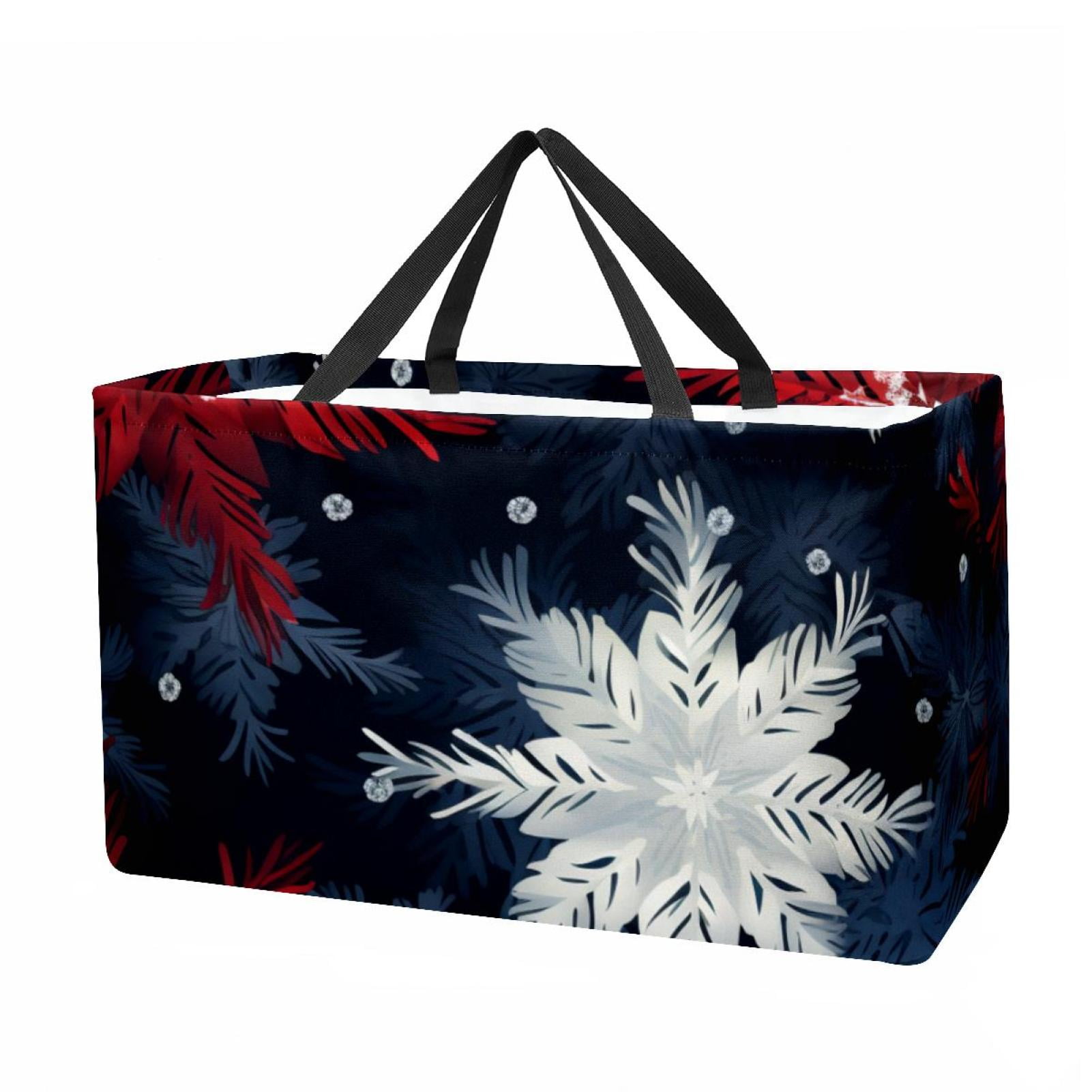 Snowflake Reusable Foldable Laundry Basket Large Capacity Oxford Cloth ...
