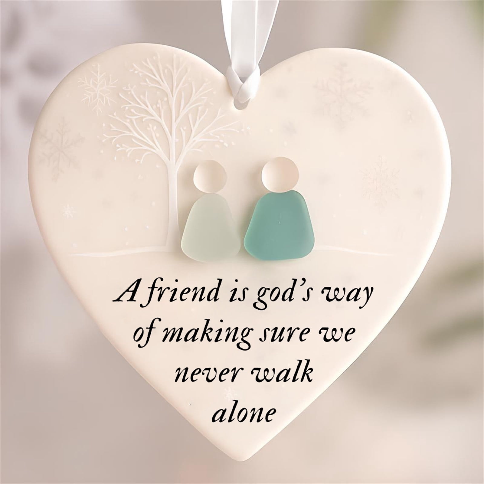 Snowflake-Shaped Sea Glass Friendship Decor, 2026 New Timeless ...