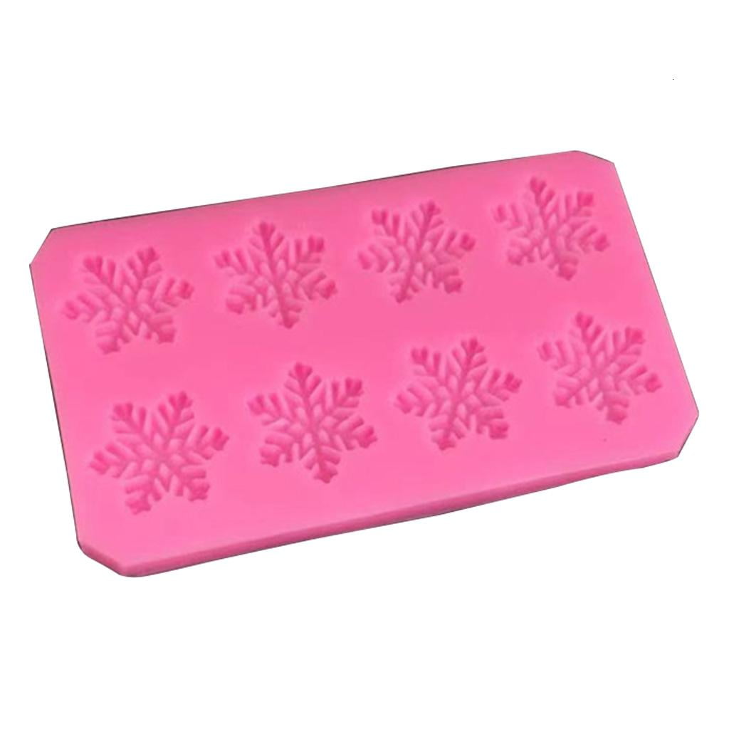 Snowflake Shapes Chocolate Moulds Silicone Material Moulds Making Candy ...