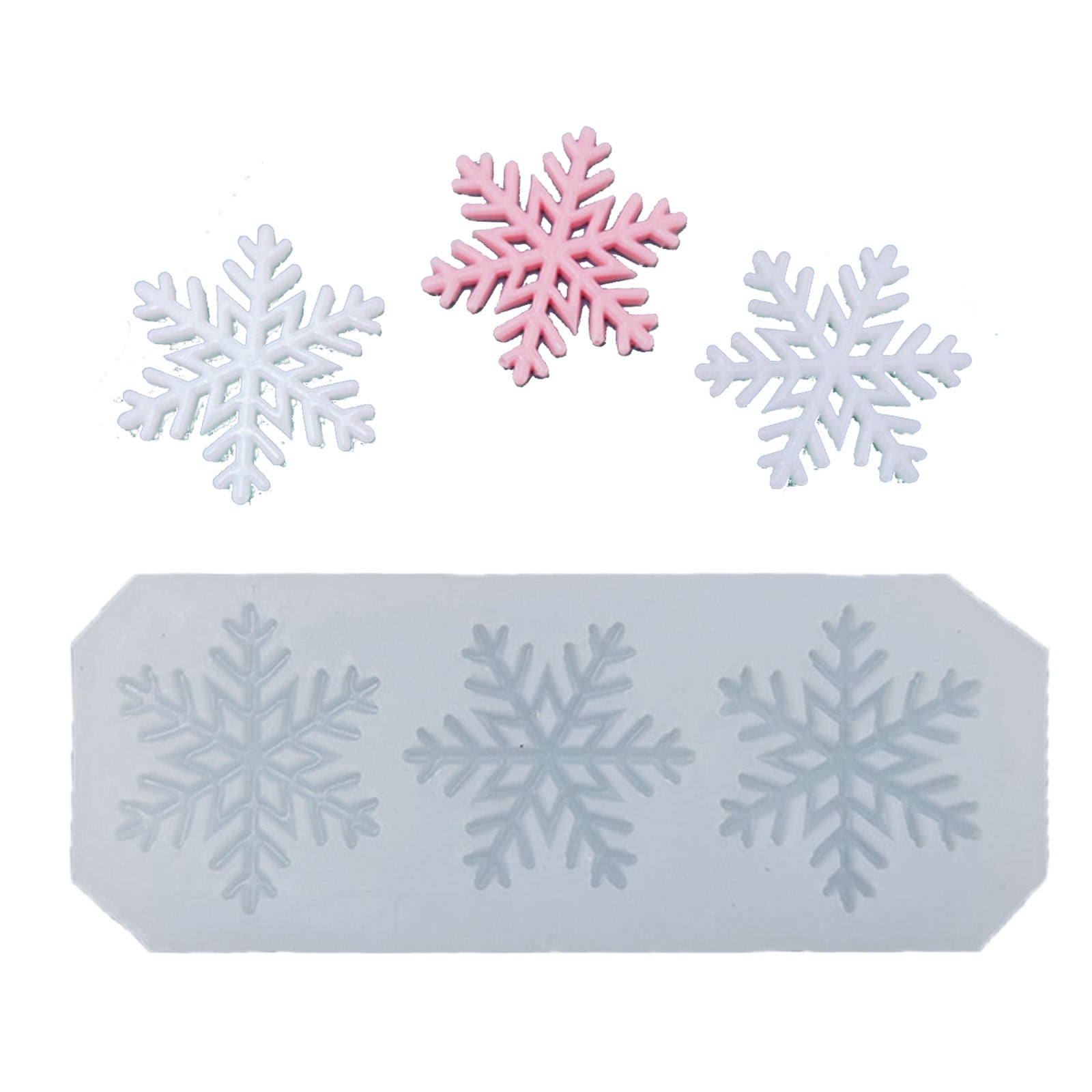 Snowflake Silicone Mold For Chocolate Baking Christmas Cake Decoration ...