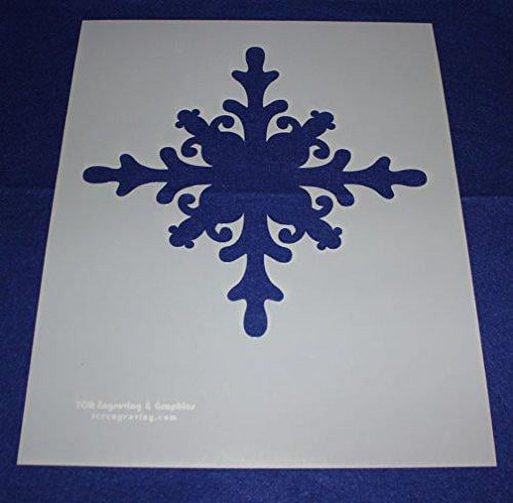 Snowflake Stencil Mylar 14 Mil Ex Large - Painting /Crafts/ Templates ...