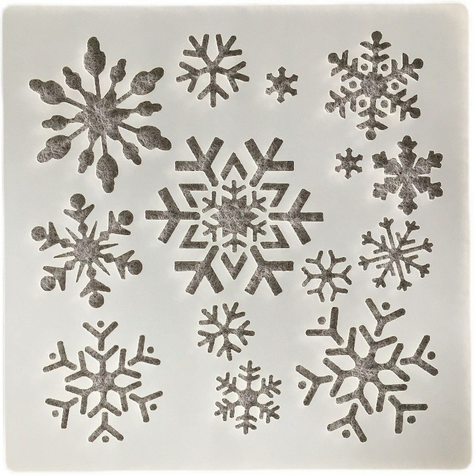 Snowflake Stencil Template, Reusable Plastic Painting, Diy Crafts Decor ...