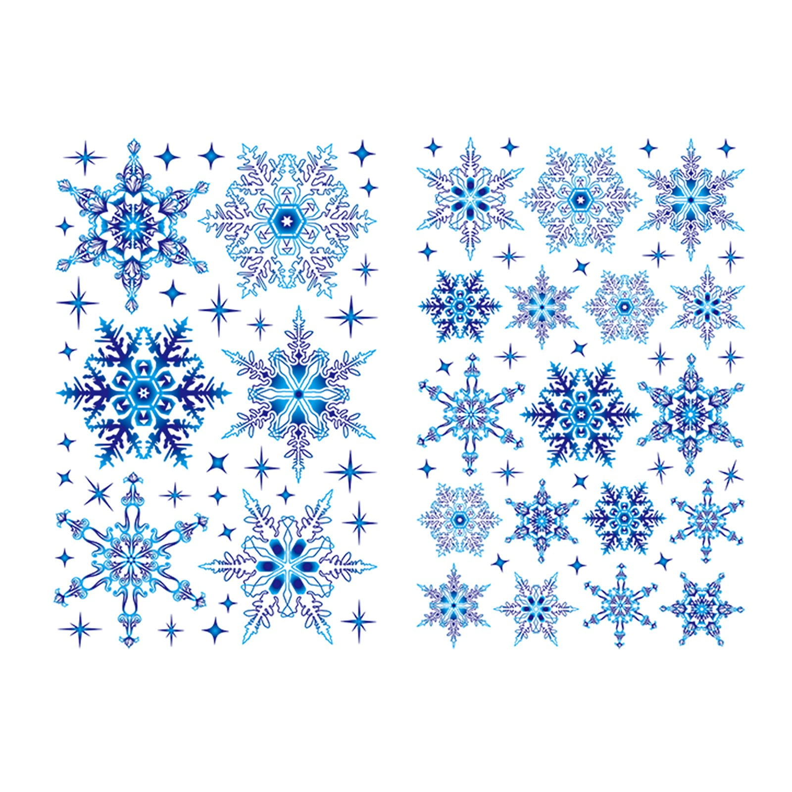 Snowflake Sticker Mall Window Sticker Sticker Wall Sticker Set ...