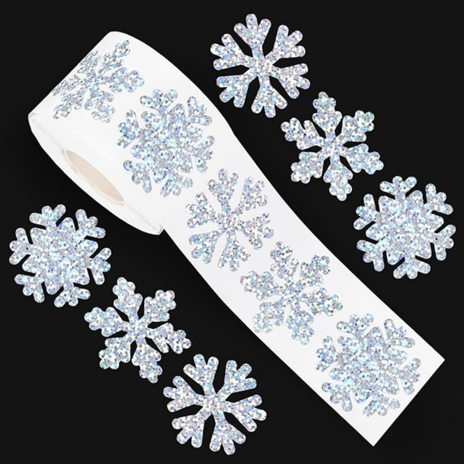 Snowflake Stickers for Winter Roll Glitter for Envelope and Diary ...