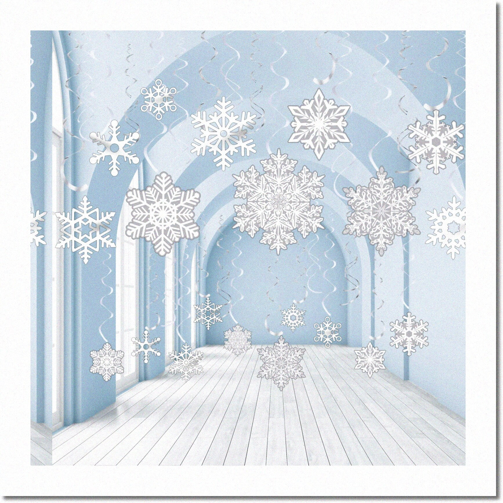 Snowflake Swirls: 30-Piece Winter Wonderland Hanging Decor Set for ...