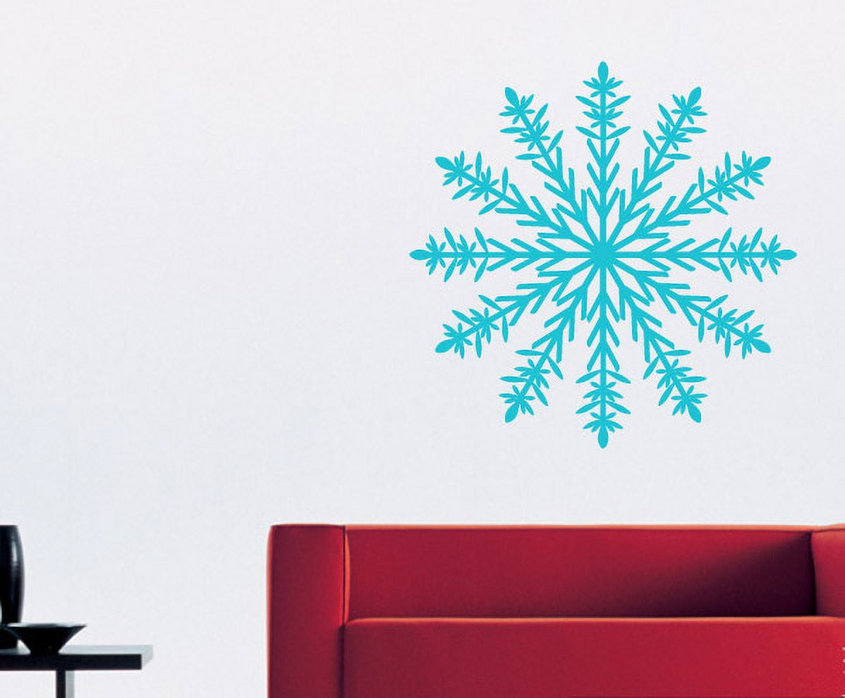 Snowflake Wall Decal - Vinyl Sticker - Car Sticker - IDCOLOR034 - 25 ...