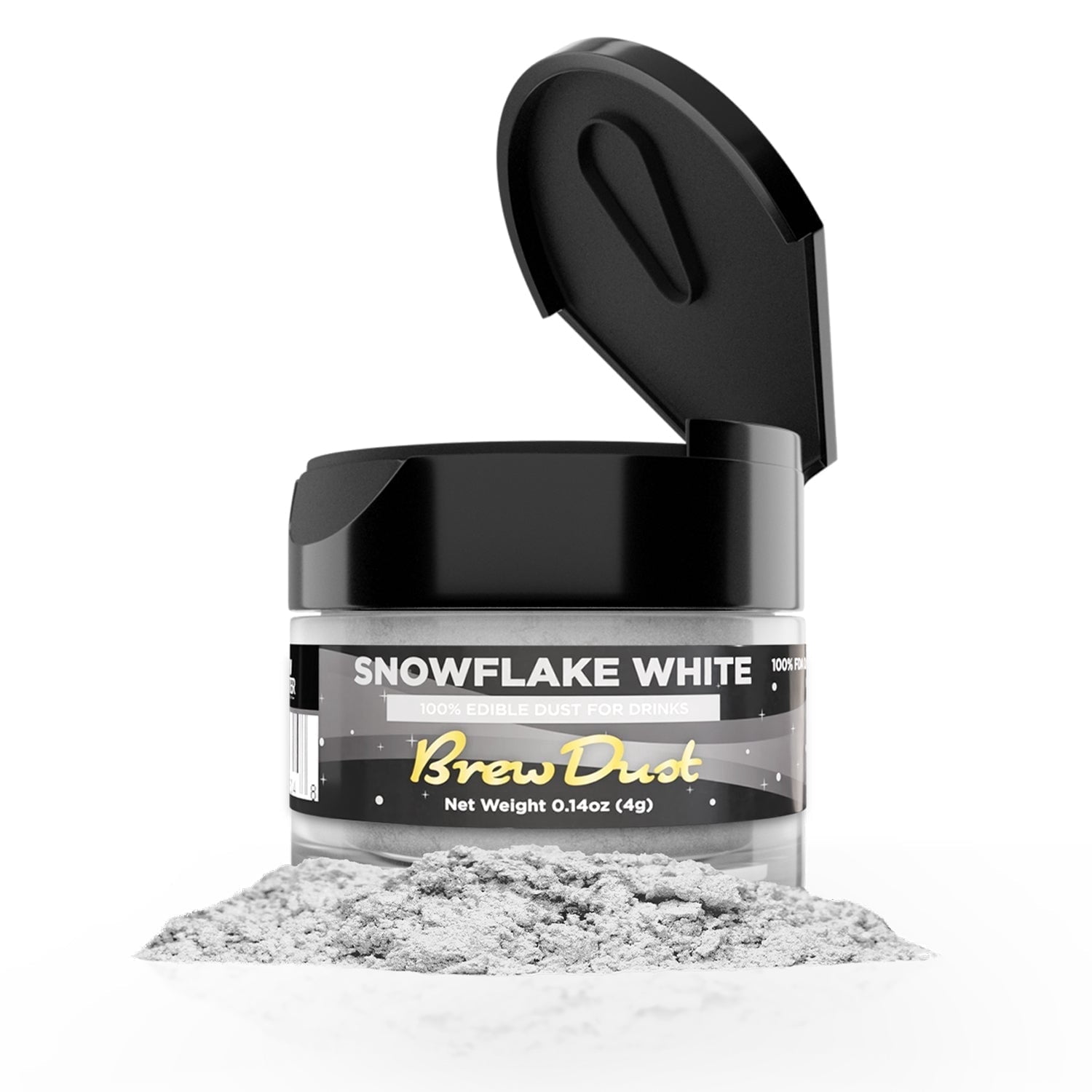 Brew Dust - Snowflake White Edible Drink Powder - Silky Swirl, Beverage ...