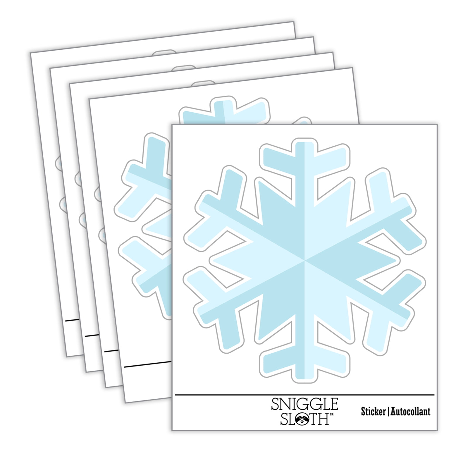 Snowflake Winter Car Window Bumper Water Bottle Phone Tablet Laptop ...