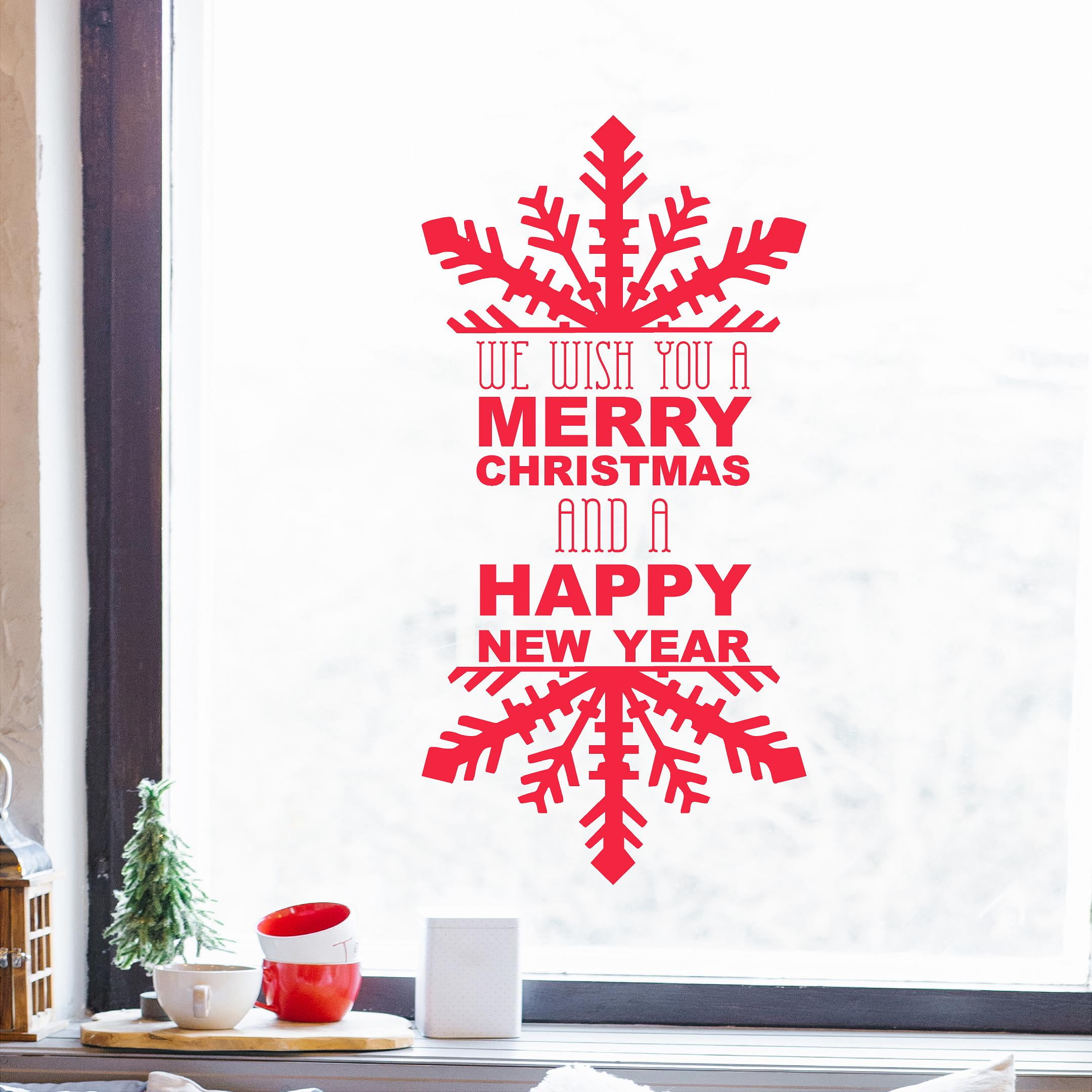 (Snowflake) We Wish You A Merry Christmas And A Happy New Year Vinyl ...