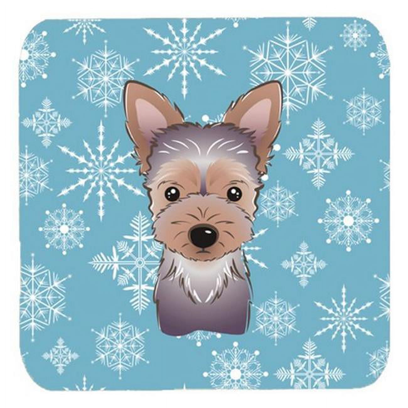 Snowflake Yorkie Puppy Foam Coasters, Set Of 4 - Walmart.com