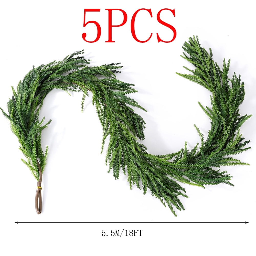 Snowflake decorations 6Ft Artificial Pine Christmas Garland Winter ...