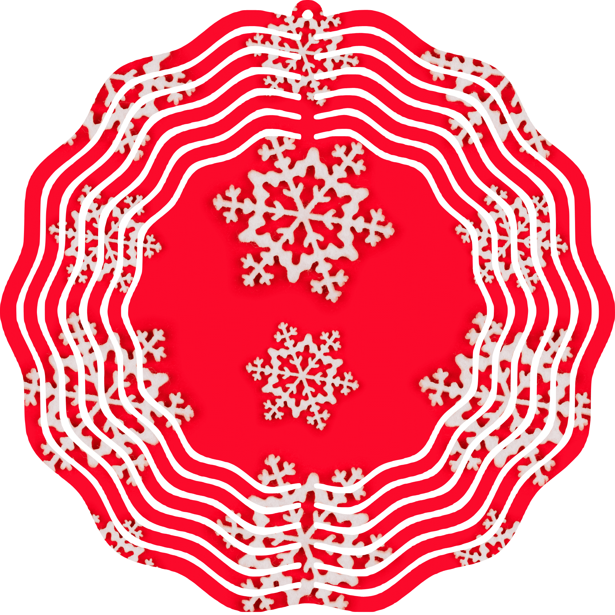 Snowflakes 10" Metal Wind Spinner Christmas Décor - Walmart.com