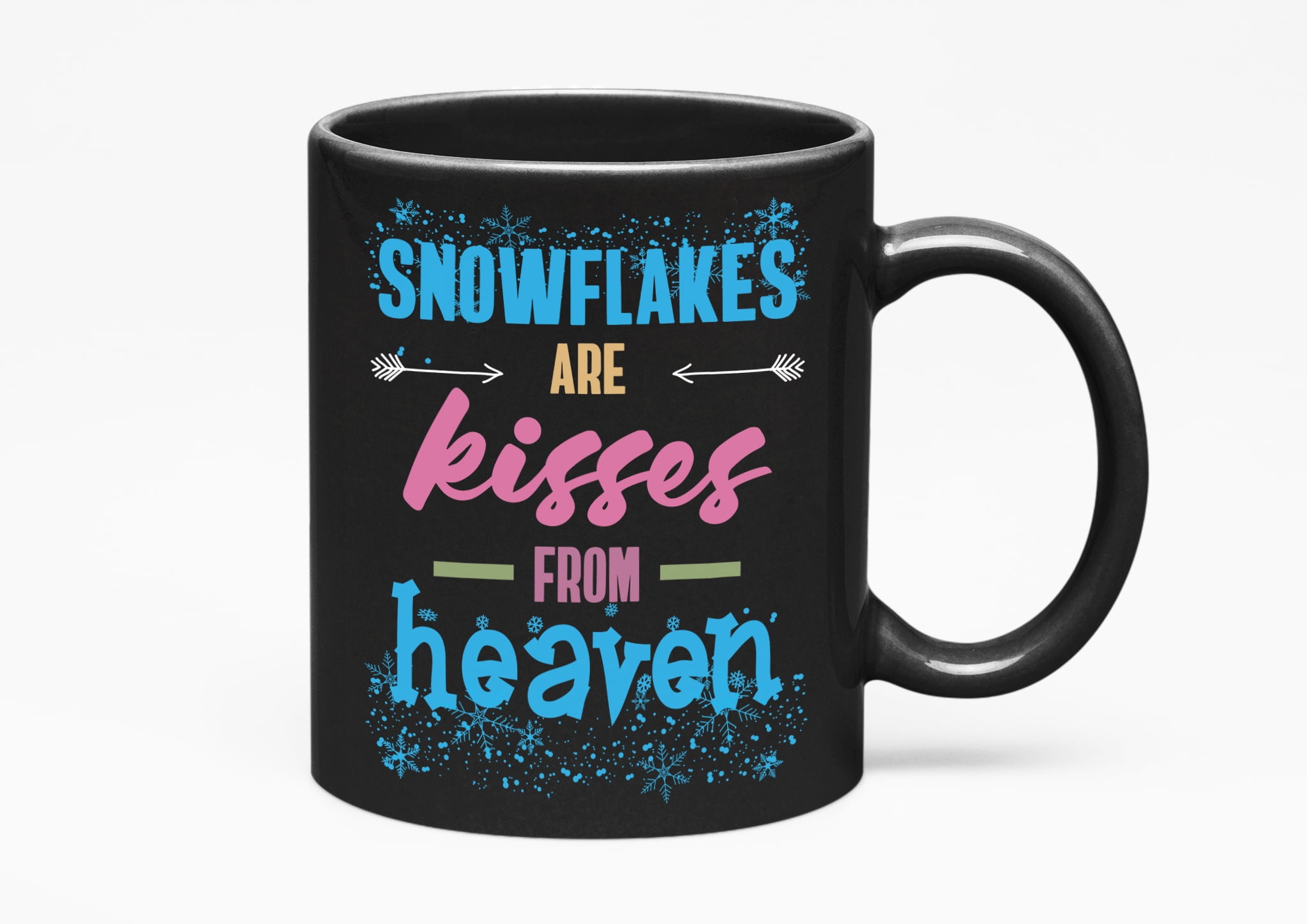 Snowflakes Are Kisses From Heaven Cute Winter Quotes With Snowflake ...