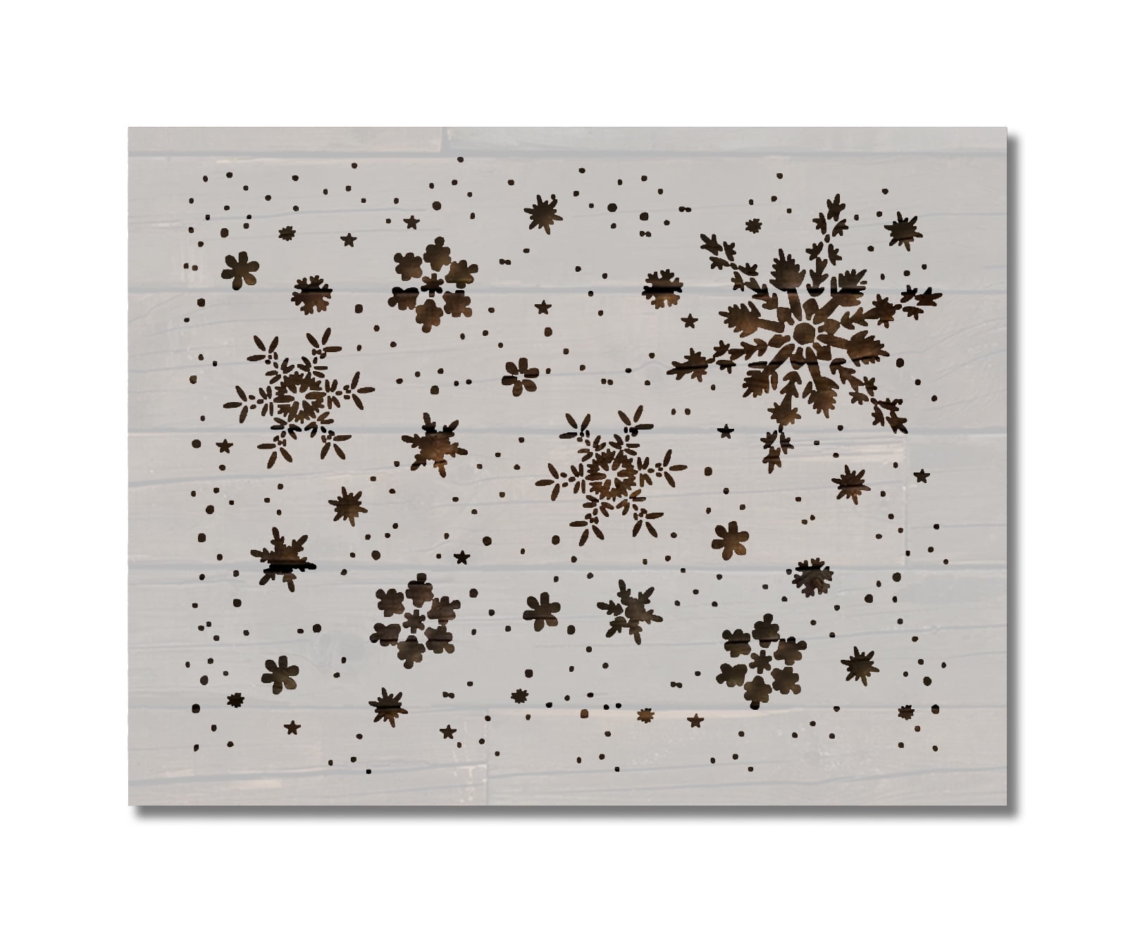 Snowflakes Christmas Snow Winter Stencil Template Reusable 8.5 x 11 for ...
