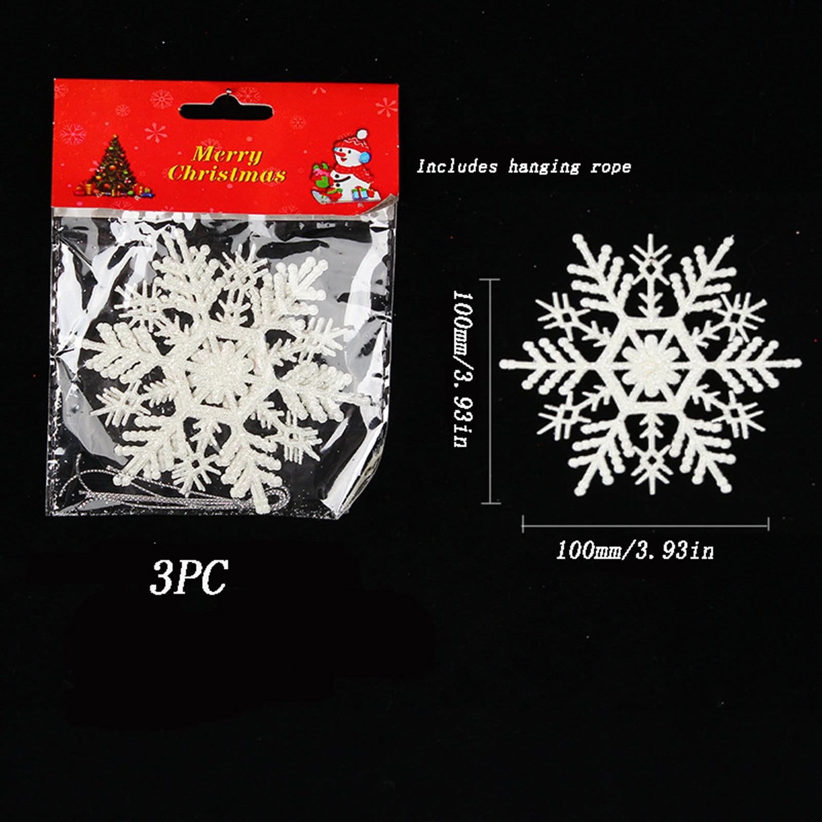 Snowflakes-Christmas Tree Decorations, Snowflake Ornaments for Tree ...