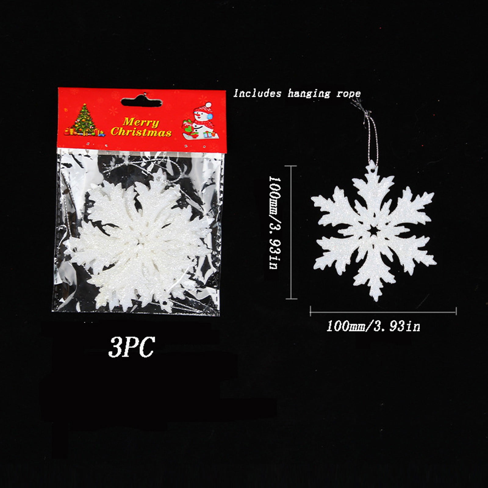 Snowflakes-Christmas Tree Decorations, Snowflake Ornaments for Tree ...