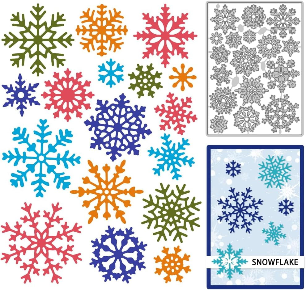 Snowflakes Cutting Dies Card Stitch Die Cut Carbon Steel Winter Die ...