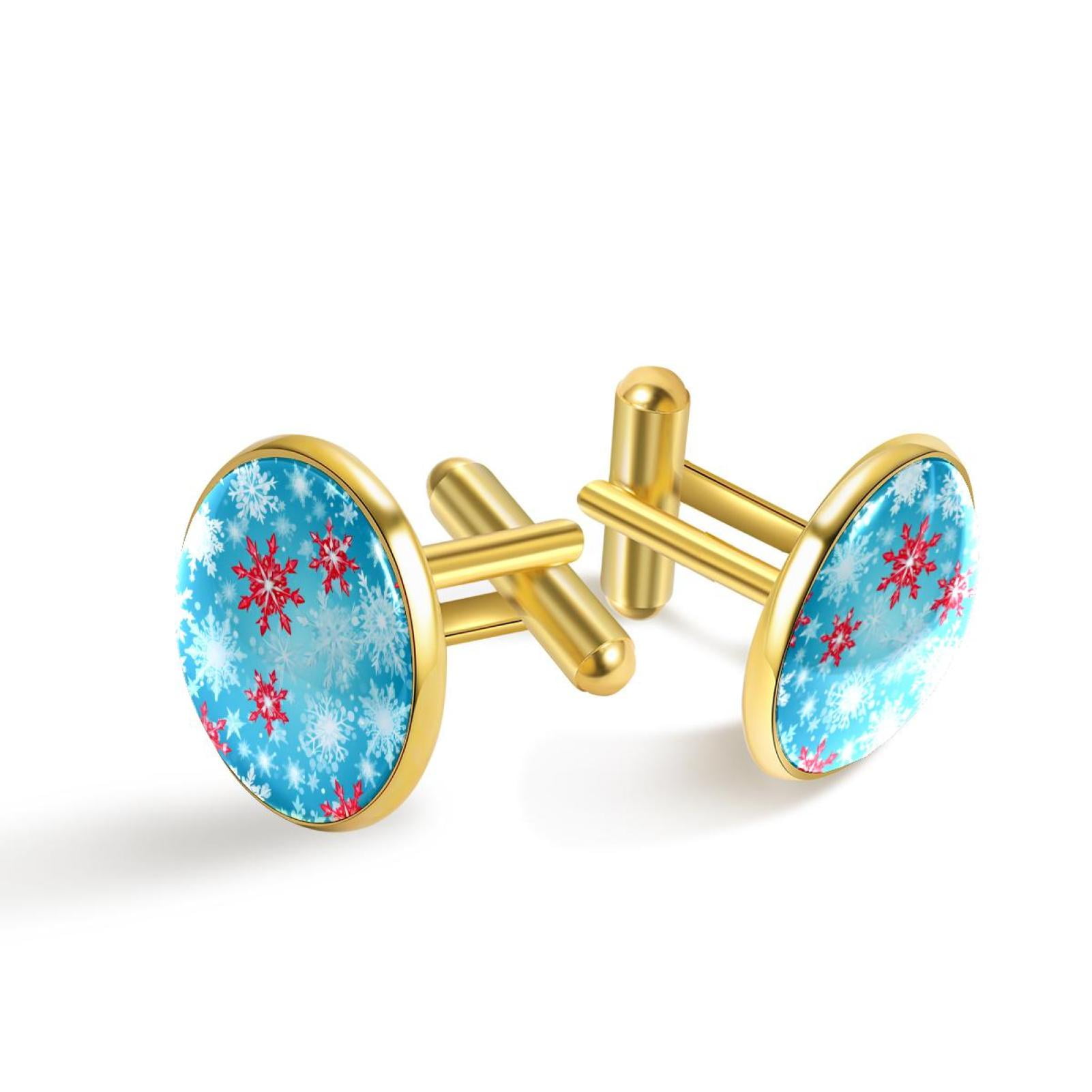 Snowflakes Elegant Mens Cufflink Set for Formal Attire, Made of ...