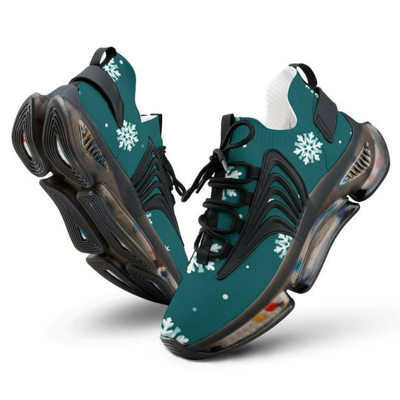 Snowflakes Falling Winter Pattern Walking Shoes for Men Woman ...