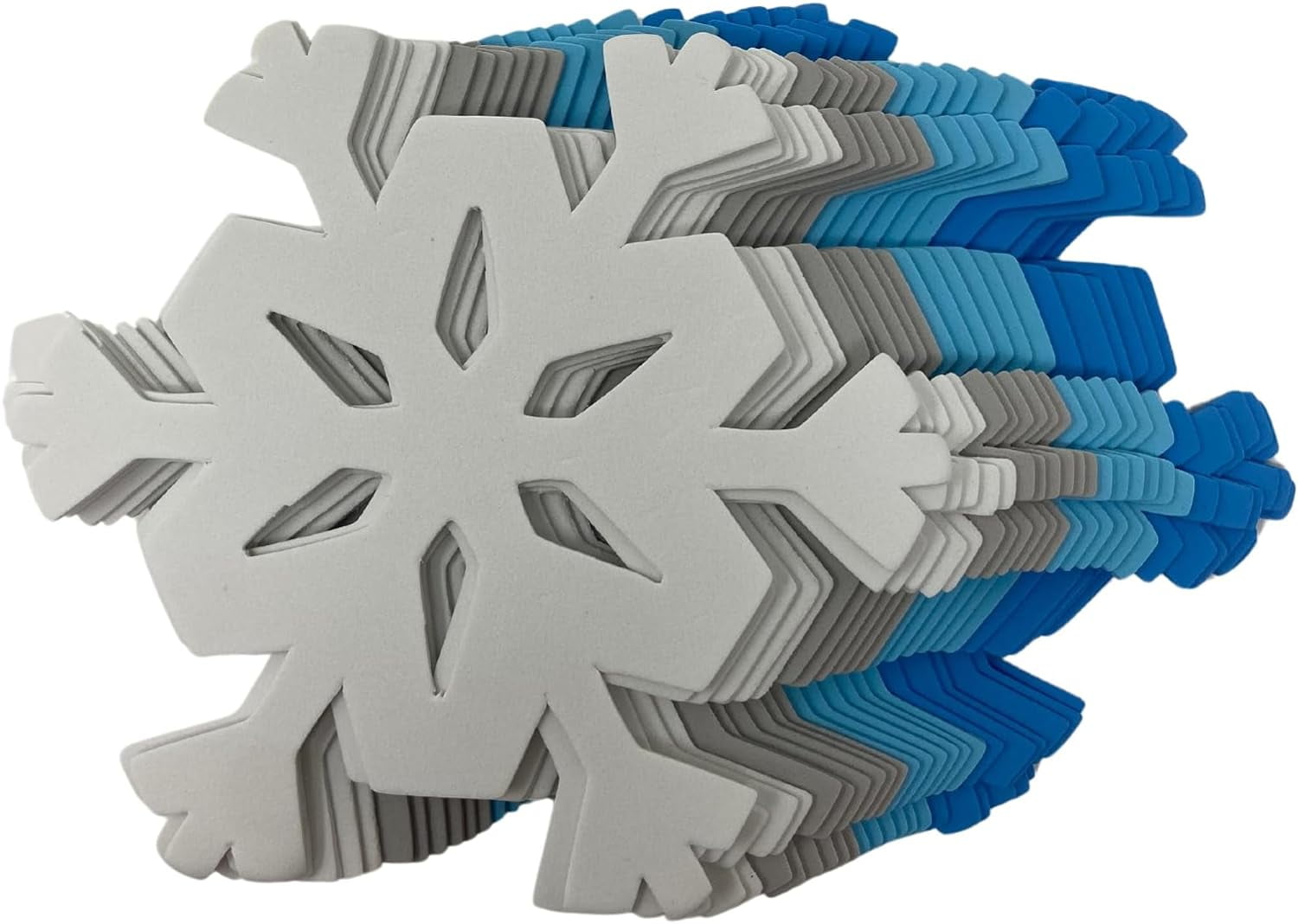 Snowflakes for Crafts - 24 Foam Snowflake Cutouts Winter Decorations ...