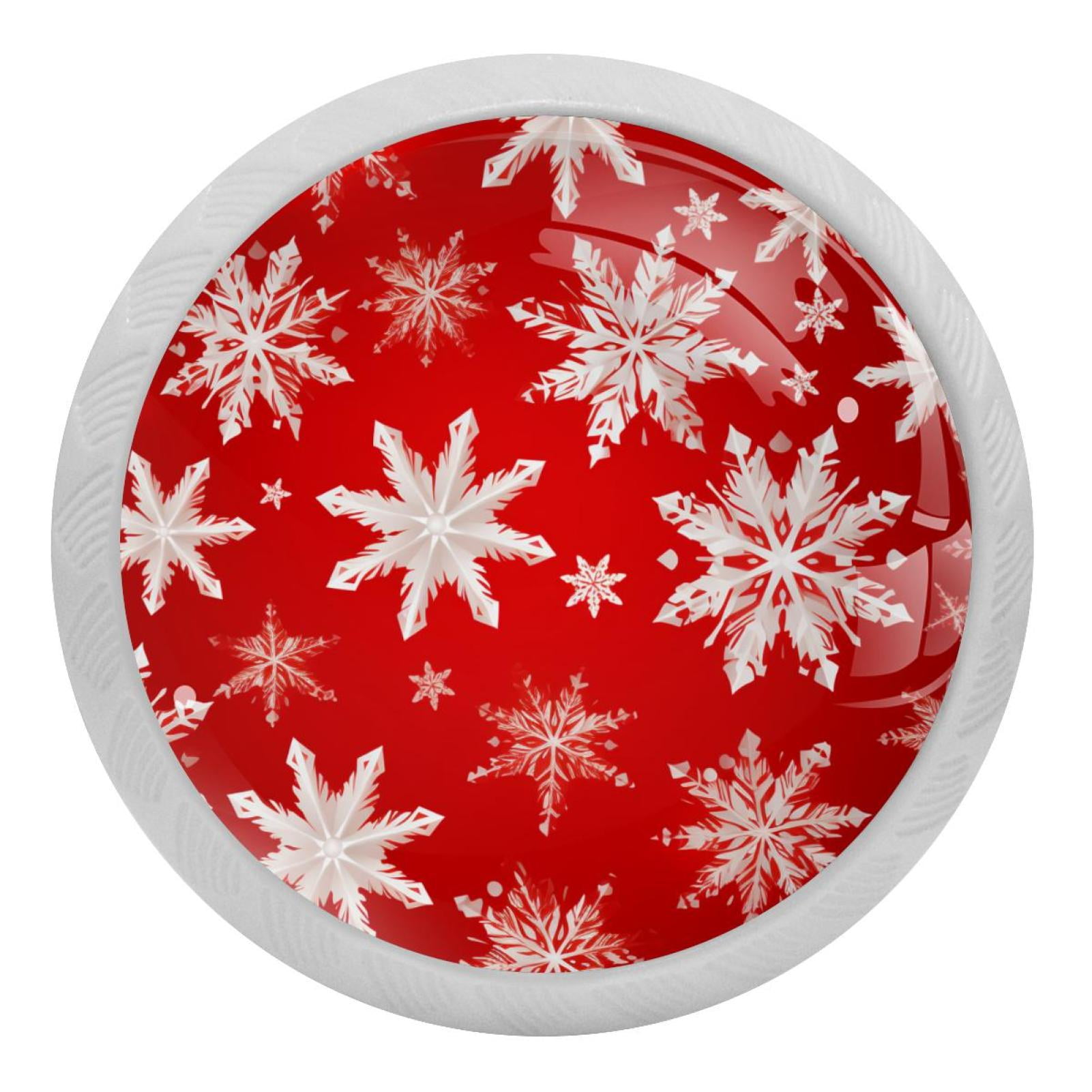 Snowflakes Glow-in-the-Dark Fluorescent Drawer Pulls with Screws ...
