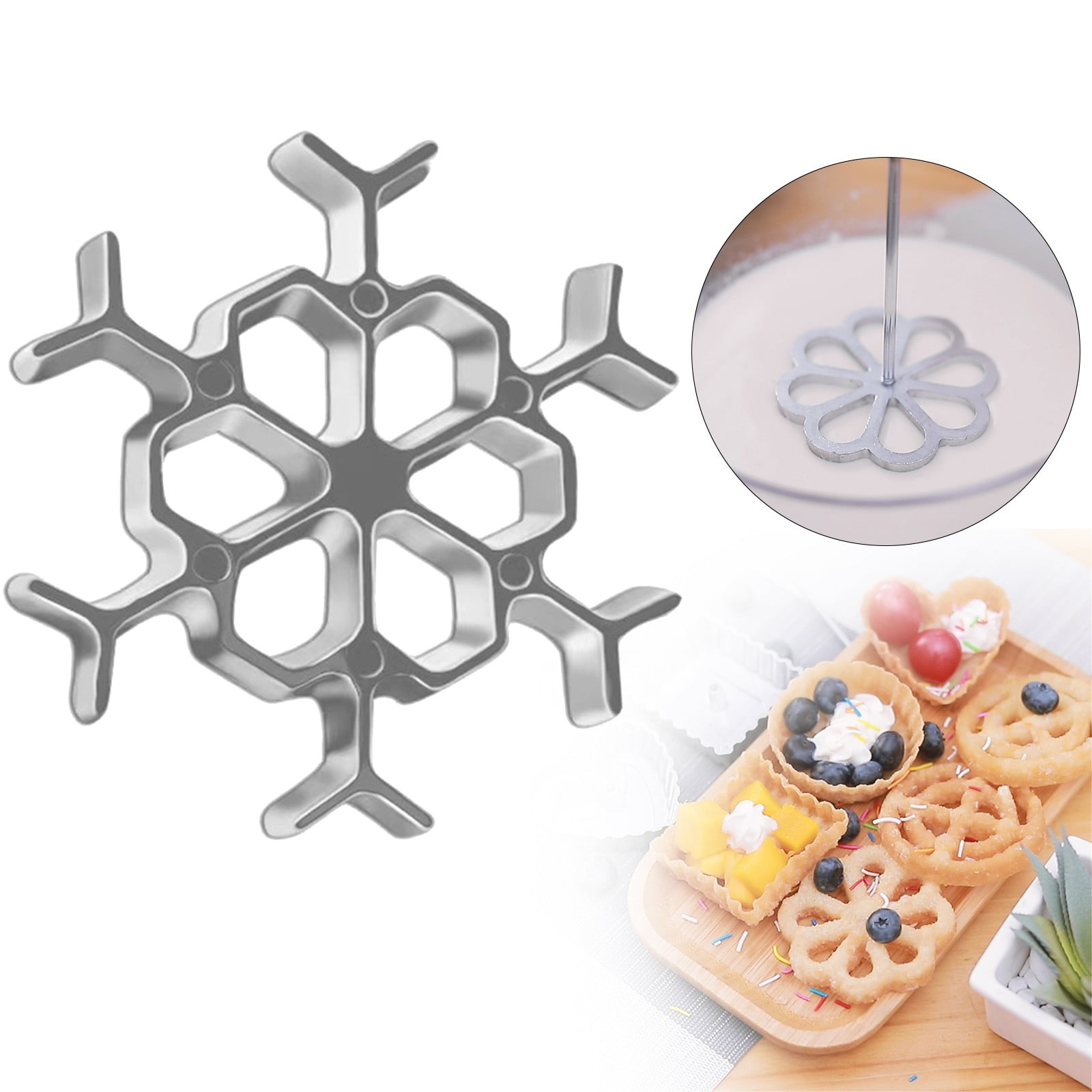 Snowflakes In Deep-Fried Mold/ Non Stick Aluminum Frying Spoon ...